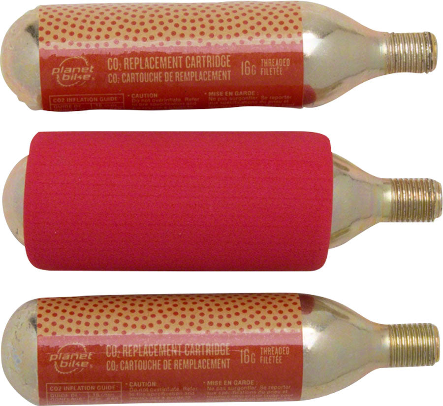 Planet Bike 16g Threaded CO2 Cartridges: 3-Pack – Tim's BIke Shop